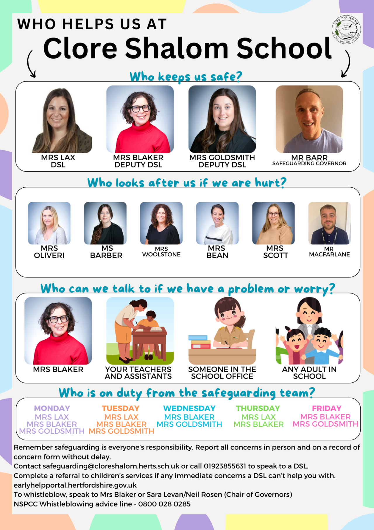 Safeguarding | Clore Shalom School